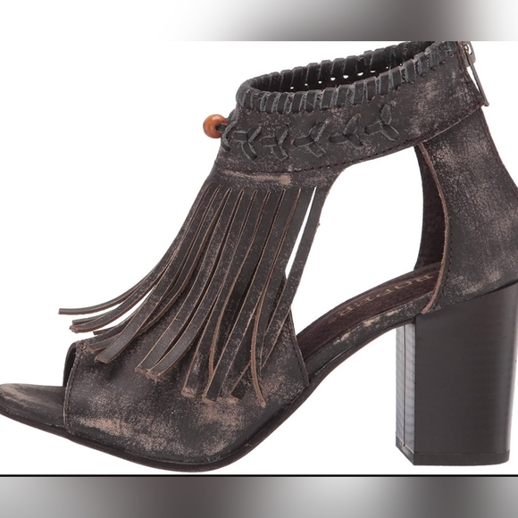Roper | Shoes | Roper Footwear Womens Brown Fringe Open Toe Mule 85 ...